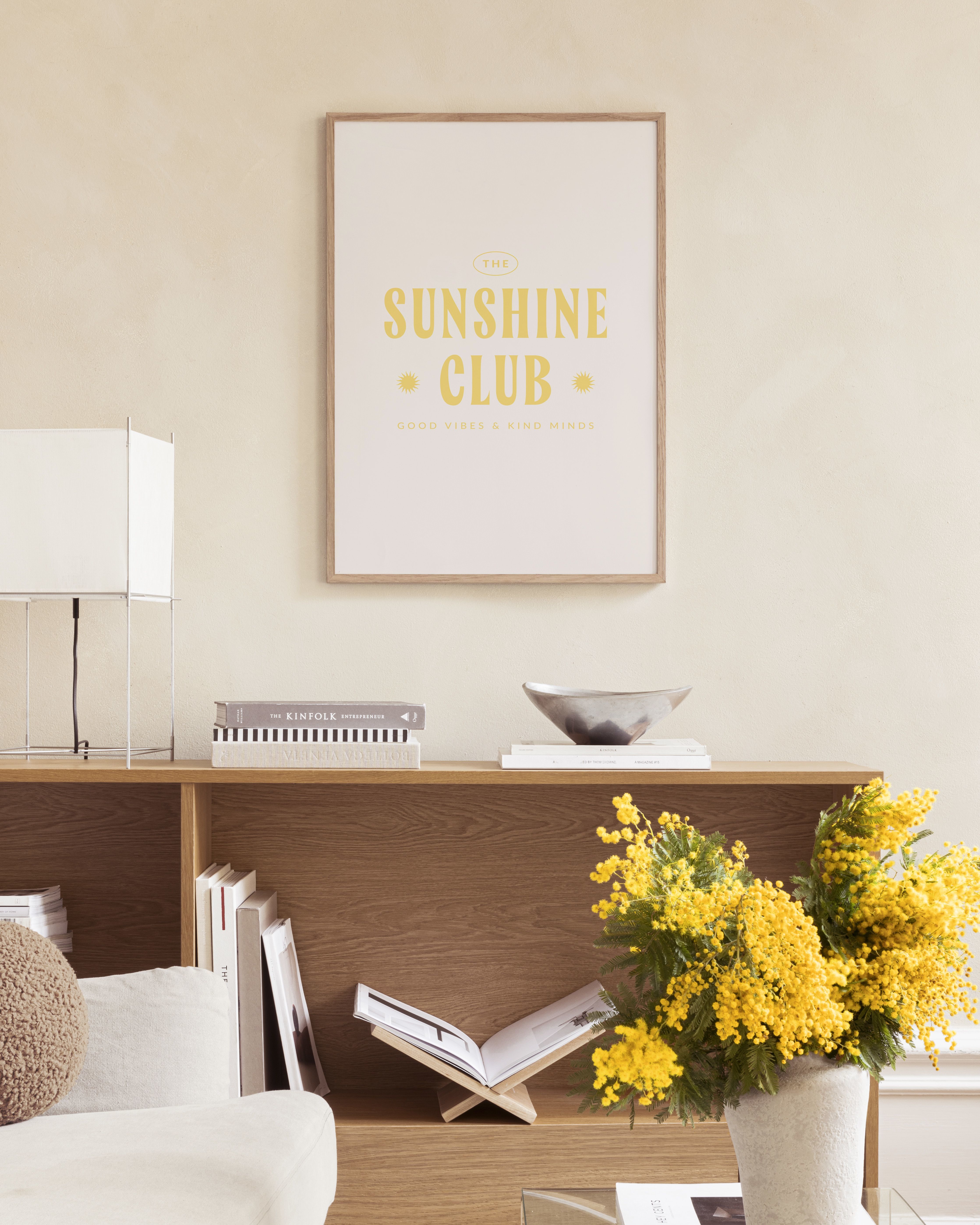 Poster The Sunshine Club – Decorazione da parete solare | Desenio IT