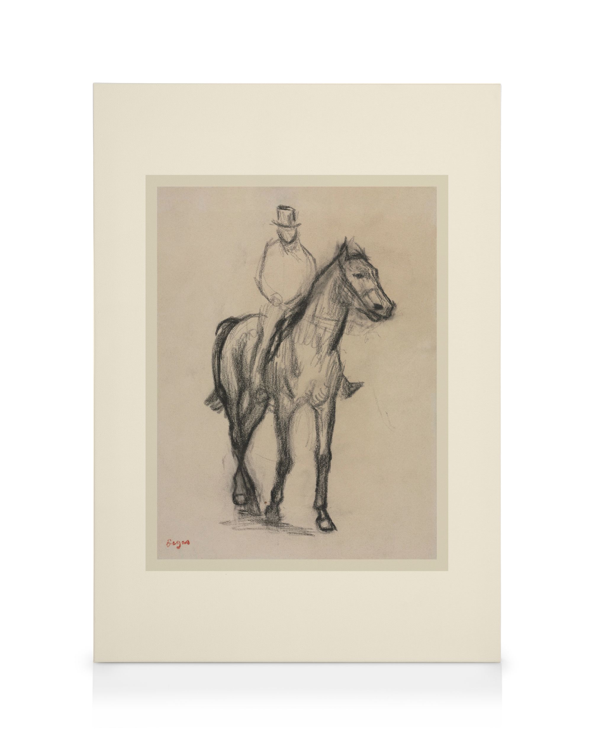 Edgar Degas - Horse and Rider Canvas print