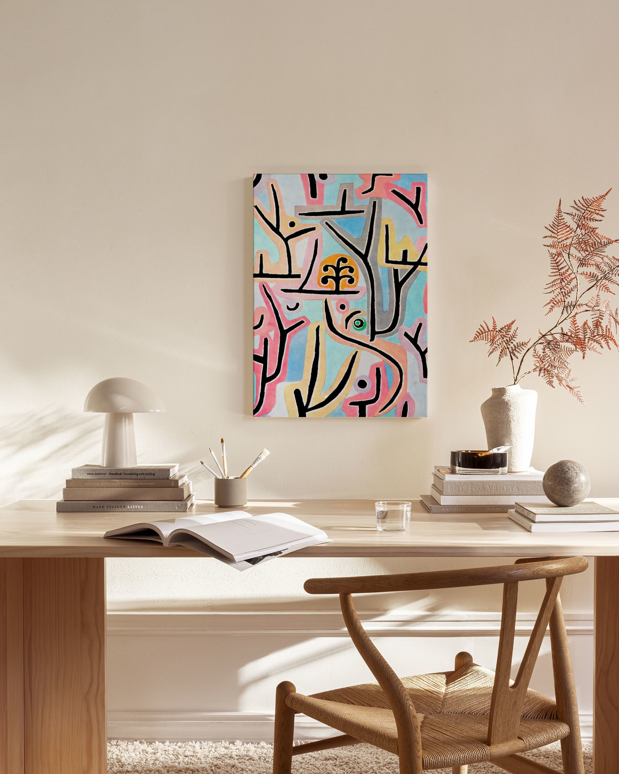 Paul Klee - Park Near Lucerne Canvas Print | Abstract Wall Art Print