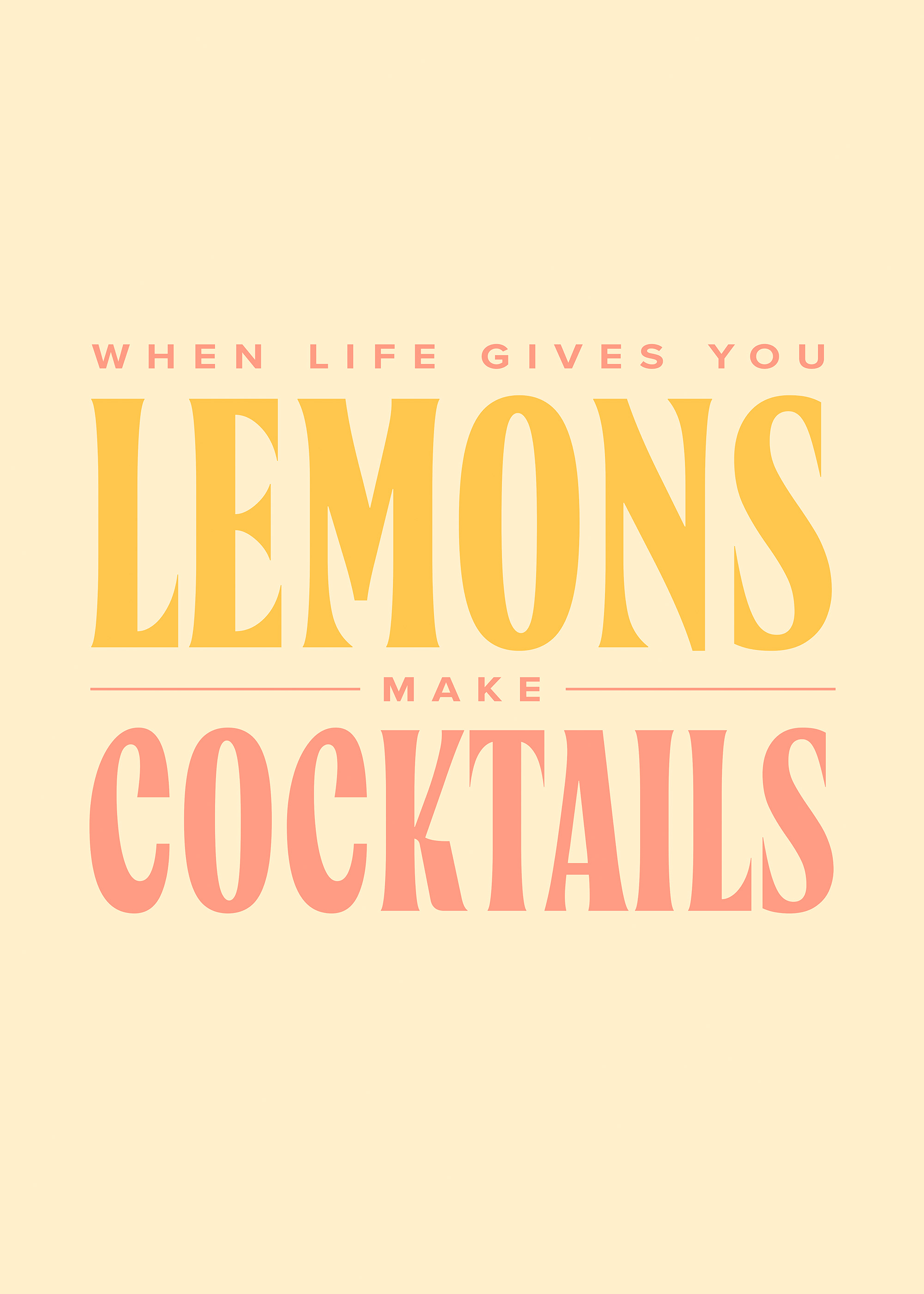Make Cocktails Poster